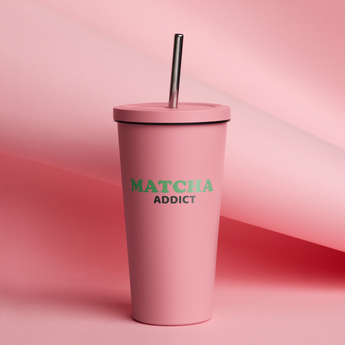 Matcha Addict | Steel Cup, Stanley Cup, Matcha Cup, Girl Cup, Matcha ...