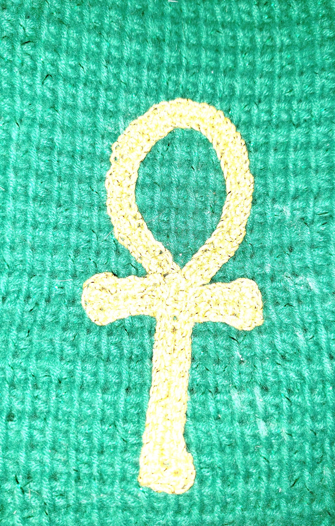 Golden Ankh in Crochet Applique Pattern - Etsy