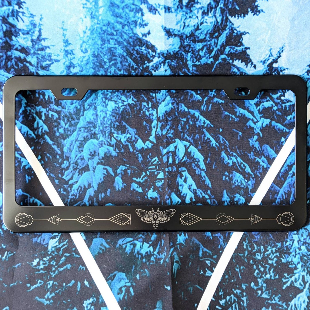 Death's-head Hawkmoth Laser Etched METAL License Plate Frame - Etsy