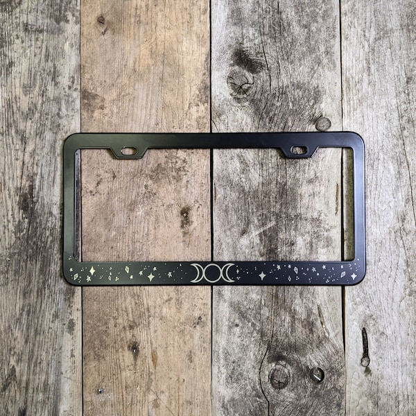 Metal Moon License Plate Frame - Etsy