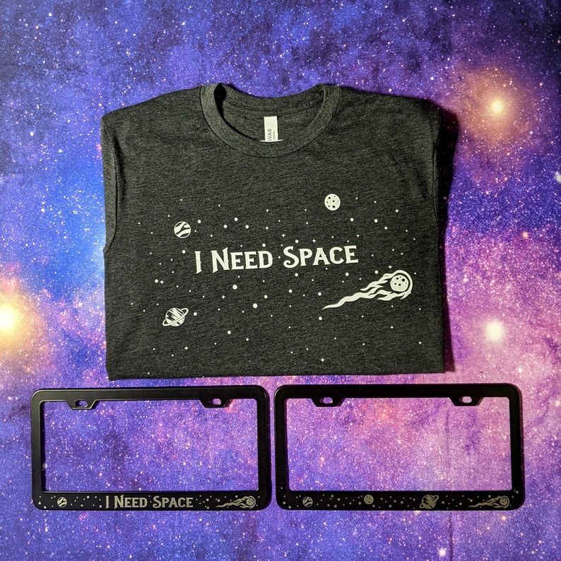 Space & Galaxy Themed METAL Laser Etched License Plate Frame | Etsy