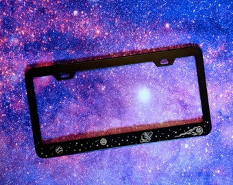 Space Galaxy License Plate Frame - Etsy