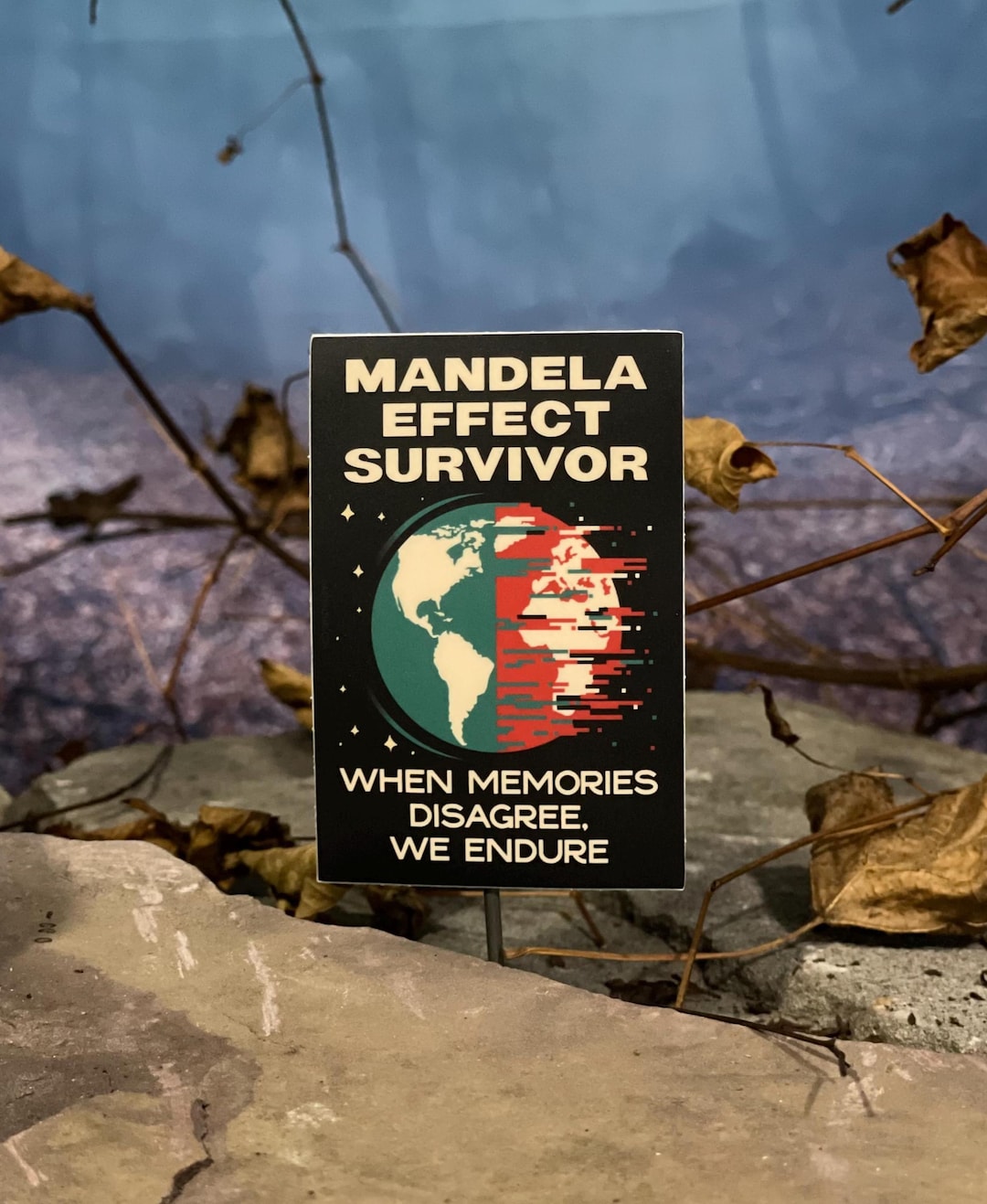Mandela Effect Survivor Sticker – Funny Paranormal Decal, Conspiracy ...