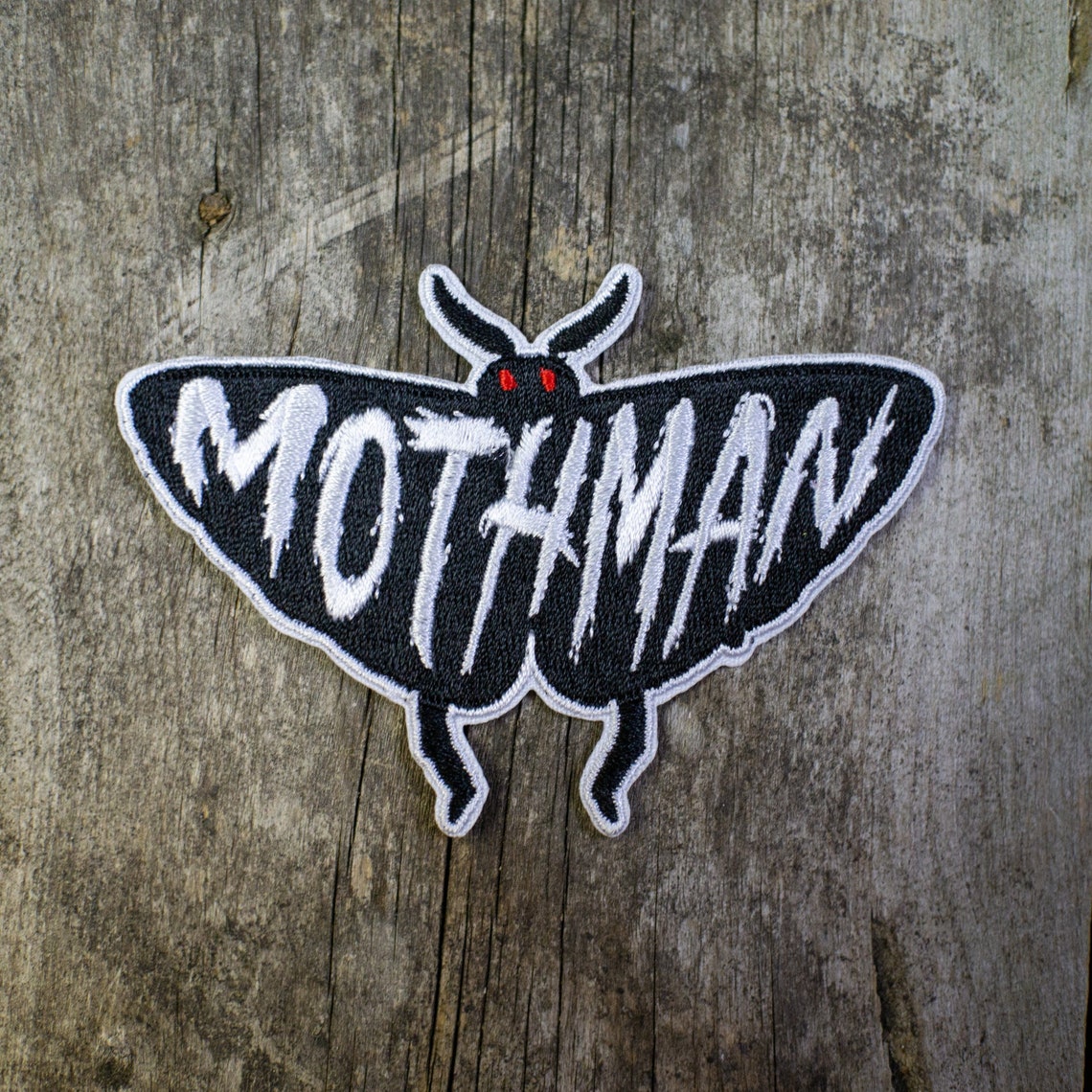 Mothman Embroidered Patch Cryptid Legendary Creature - Etsy