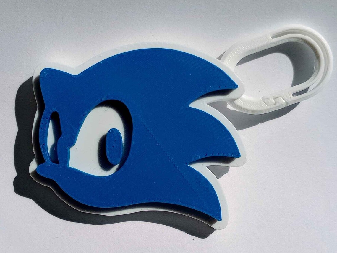 Sonic the Hedgehog Keychain - Etsy