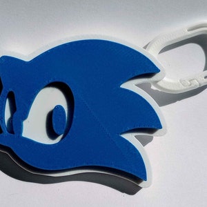 Sonic the Hedgehog Keychain - Etsy