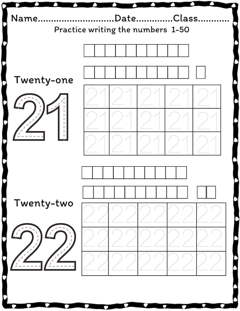 Kindergarten Worksheets Tracing Numbers 1 100 Learn Numbers 1-100 Trace ...