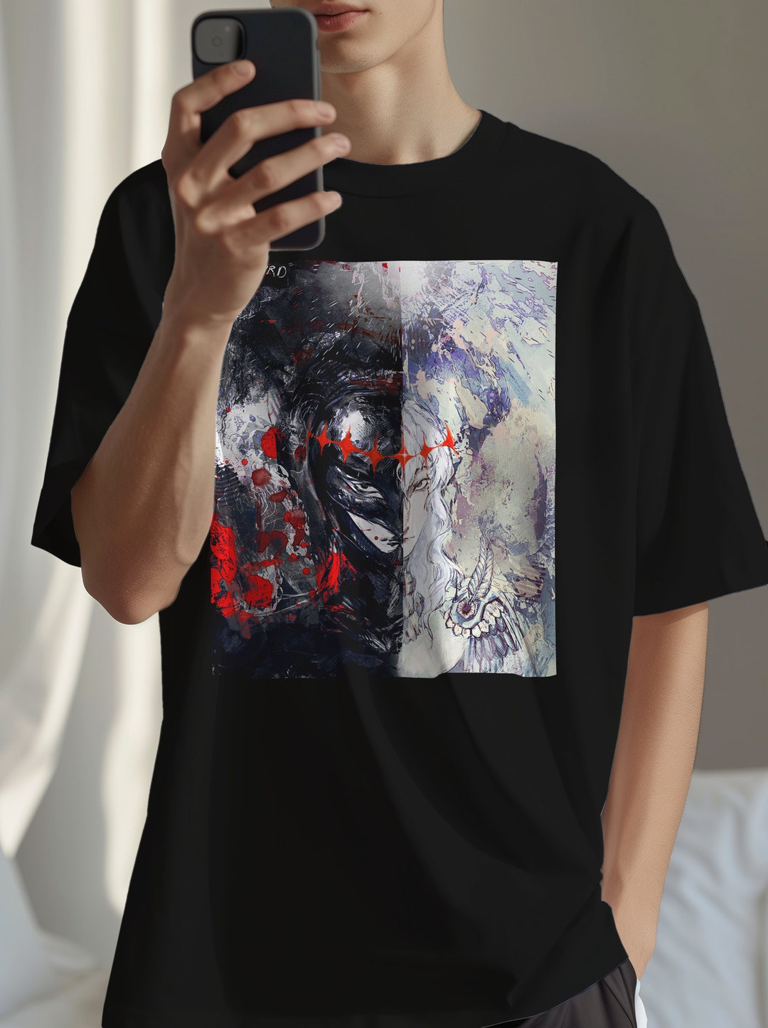 Anime Graphic T-shirt, Griffith Berserk, Anime Tee, Berserk Tee ...