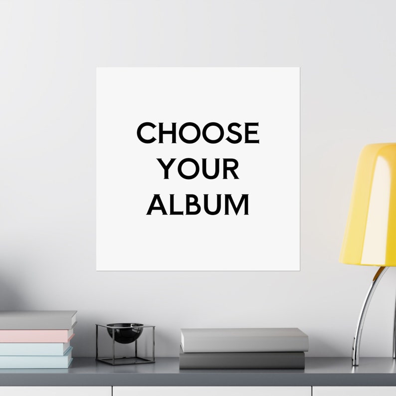 Custom Album Cover Posters - Choose Any Album Cover - Custom Square ...