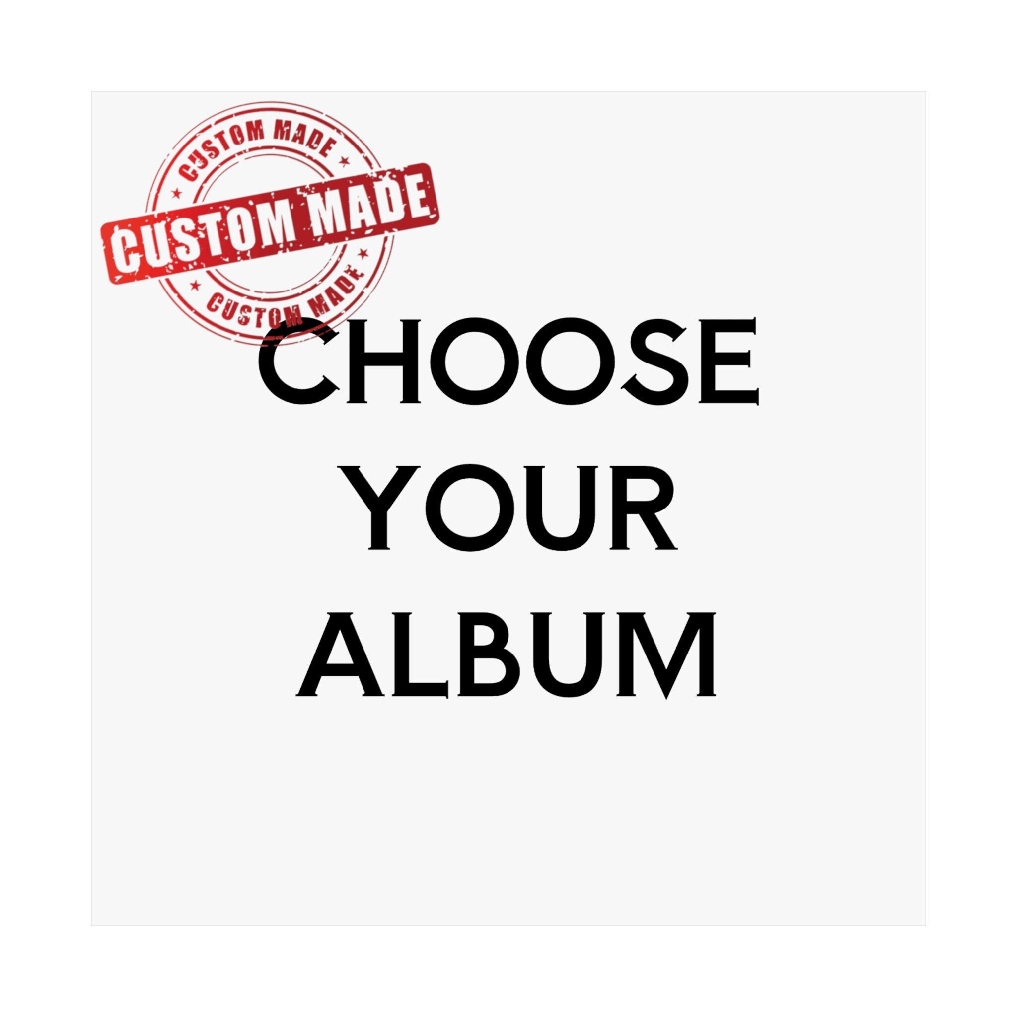 Custom Album Cover Posters - Choose Any Album Cover - Custom Square ...