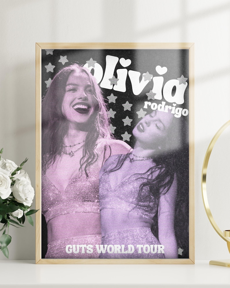 Olivia Rodrigo GUTS WORLD TOUR Printable Poster - Etsy