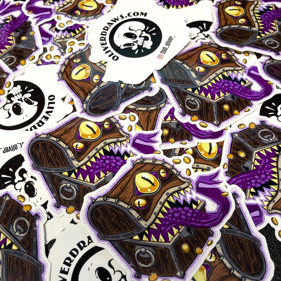 Mimic Vinyl Sticker | Dungeons & Dragons | Laptop Sticker | Classic ...