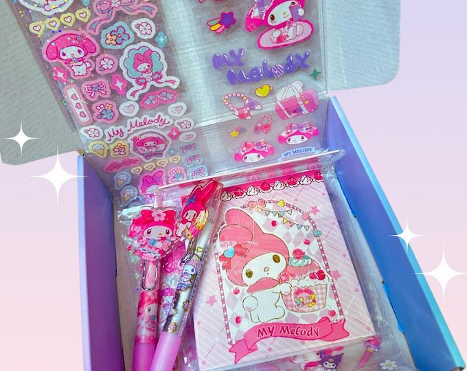 My Melody Notebook Bundle | My Melody Pen, Notebook, Stickers - Etsy