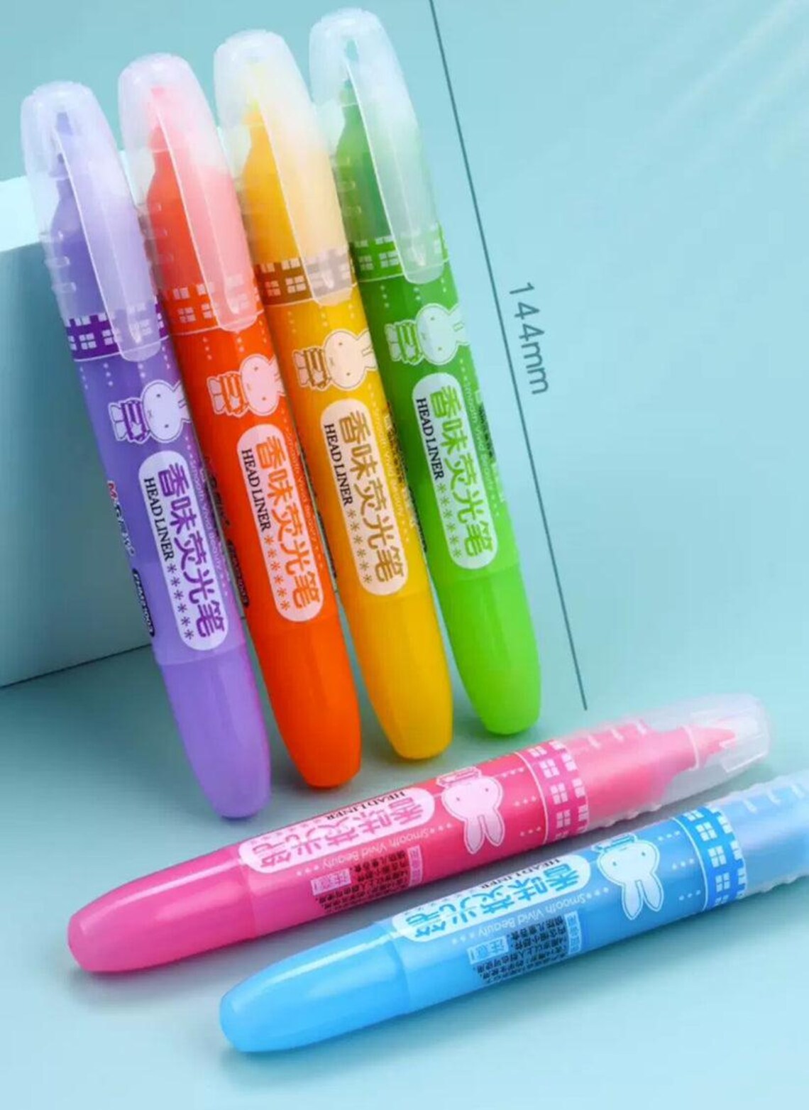 Miffy Bunny Jumbo Highlighter Set (6pcs) | Kawaii Highlighter Markers ...