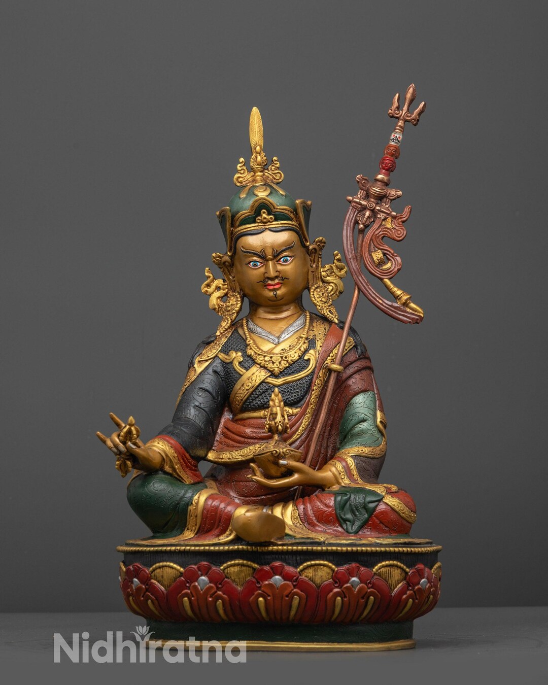 Himalayan Guru Padmasambhava Statue | Traditional Nepalese Artwork - Etsy
