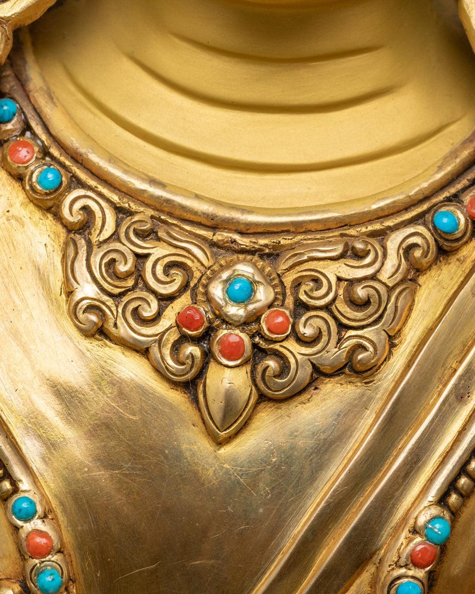 Traditional Nepali Manjushri Statue | 24k Gold Gilded Copper - Etsy