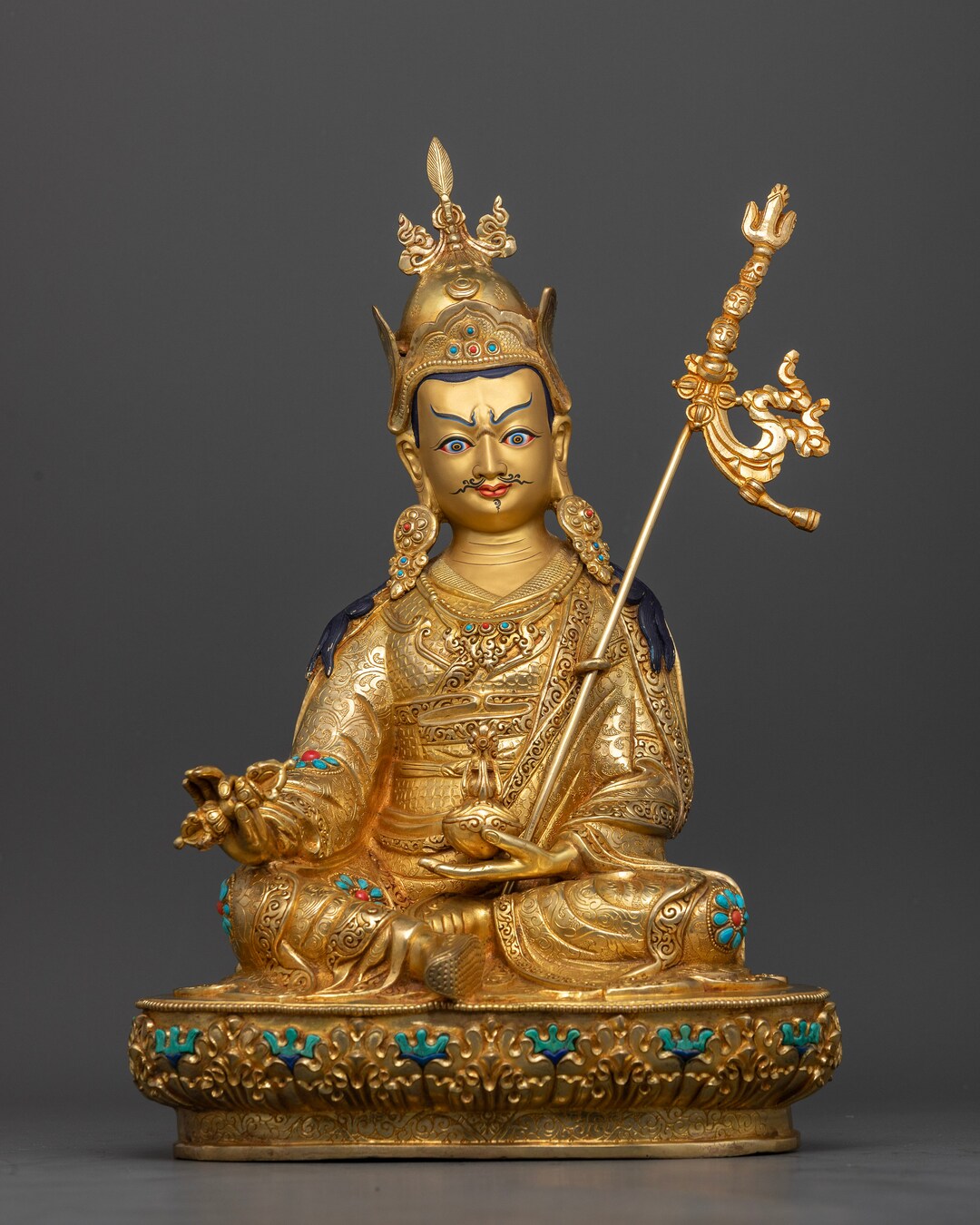 Padmasambhava (guru Rinpoche) | Lotus-born Buddha Statue | Handcrafted ...
