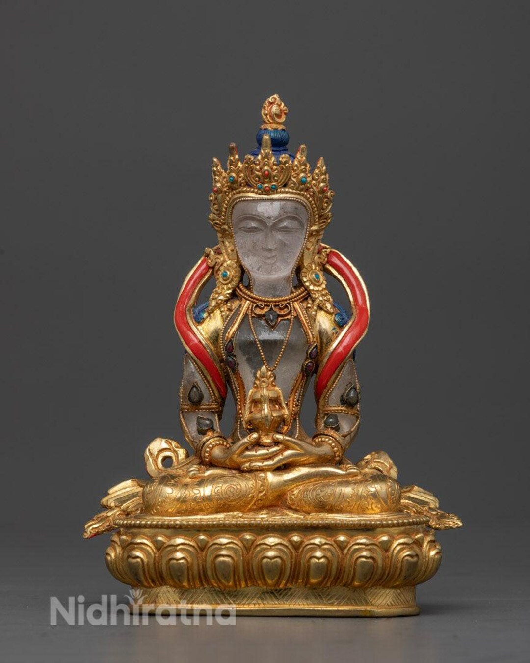 Statue of Rishi Amitayus | Crystal Made Statue - Etsy