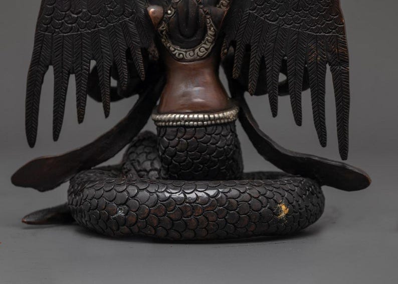 Female Serpent Naga Kanya Statue | Oxidized Copper Statue - Etsy