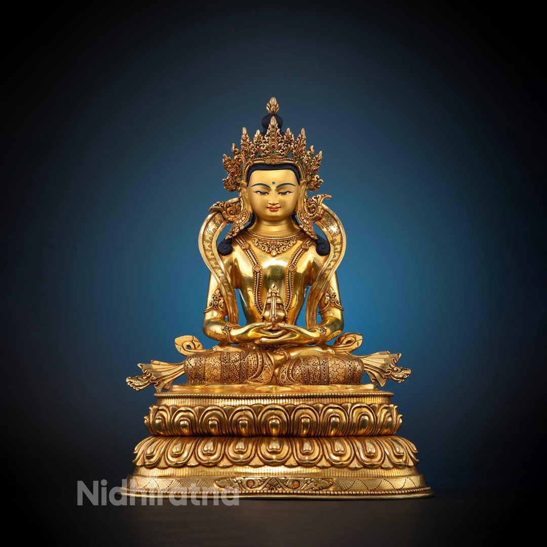 Amitayus Buddha | Buddha of Infinite Life Statue | Sacred Tibetan ...
