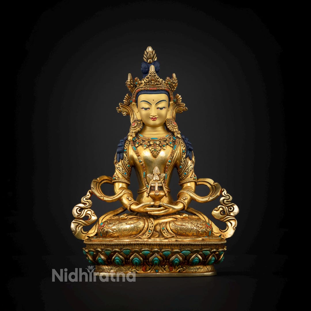 Beautiful Handmade Amitayus Statue | Buddha of Eternal Life | Hand ...