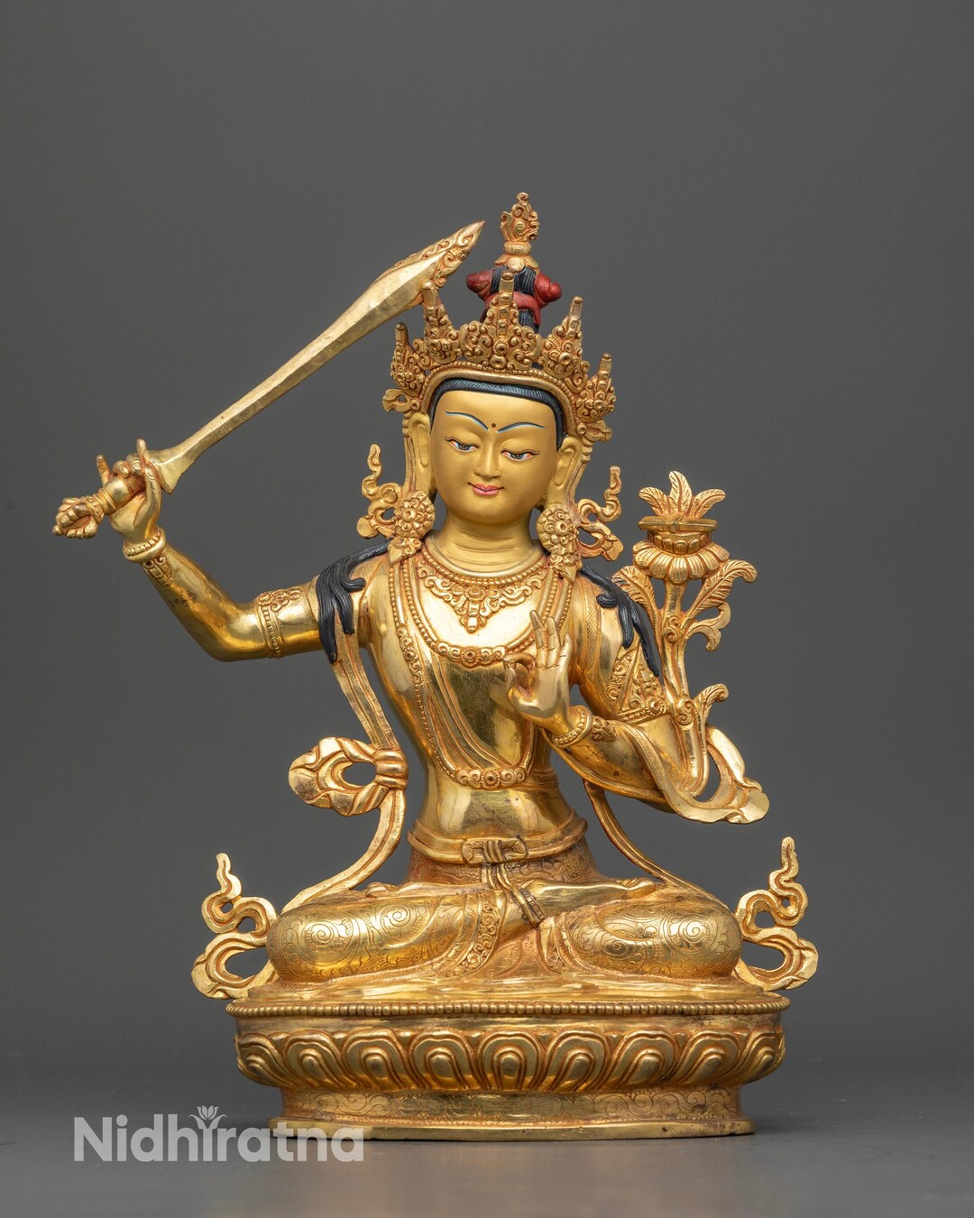 Manjushree Statue: the Wise Protector - Etsy