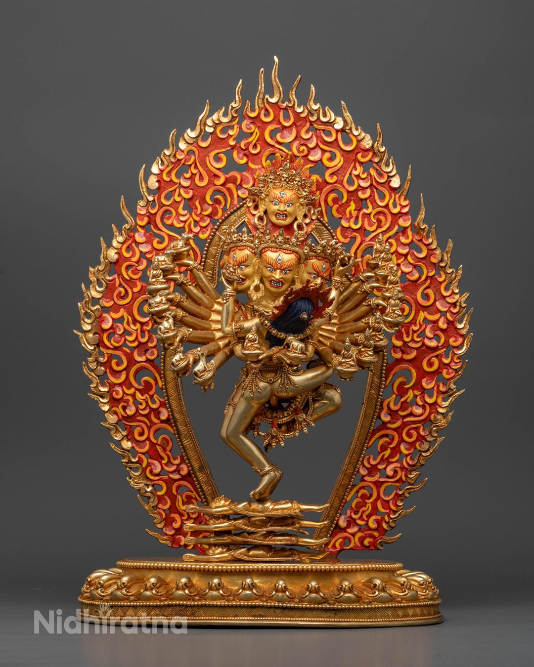 Hevajra Buddha Statue – Tibetan Vajrayana Buddhist Deity Sculpture ...