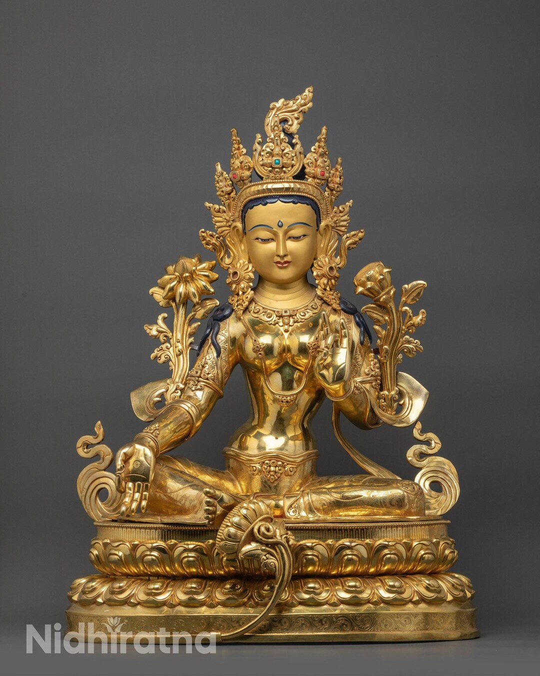 Masterpiece Green Tara Statue | Timeless Handcrafted Buddhist Goddess ...