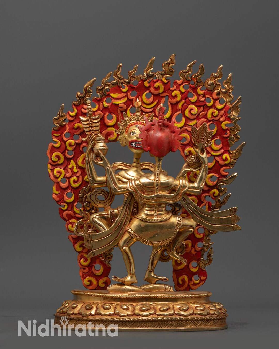 Statue of Dancing Chitipati | Sacred Buddhist Artwork From Nepal - Etsy