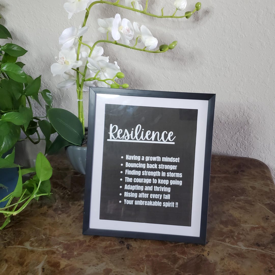 Resilience Wall Decor, Resilience Wall Art, Resilience Decor, Digital ...