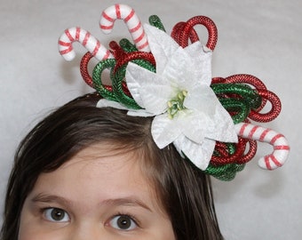 Candy Cane Christmas Headband Ugly Xmas Headband Funny | Etsy
