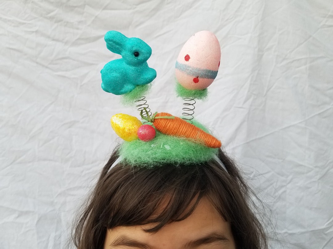 Easter Bunny Headband, Spring Accessories, Fun Party Hair - Etsy