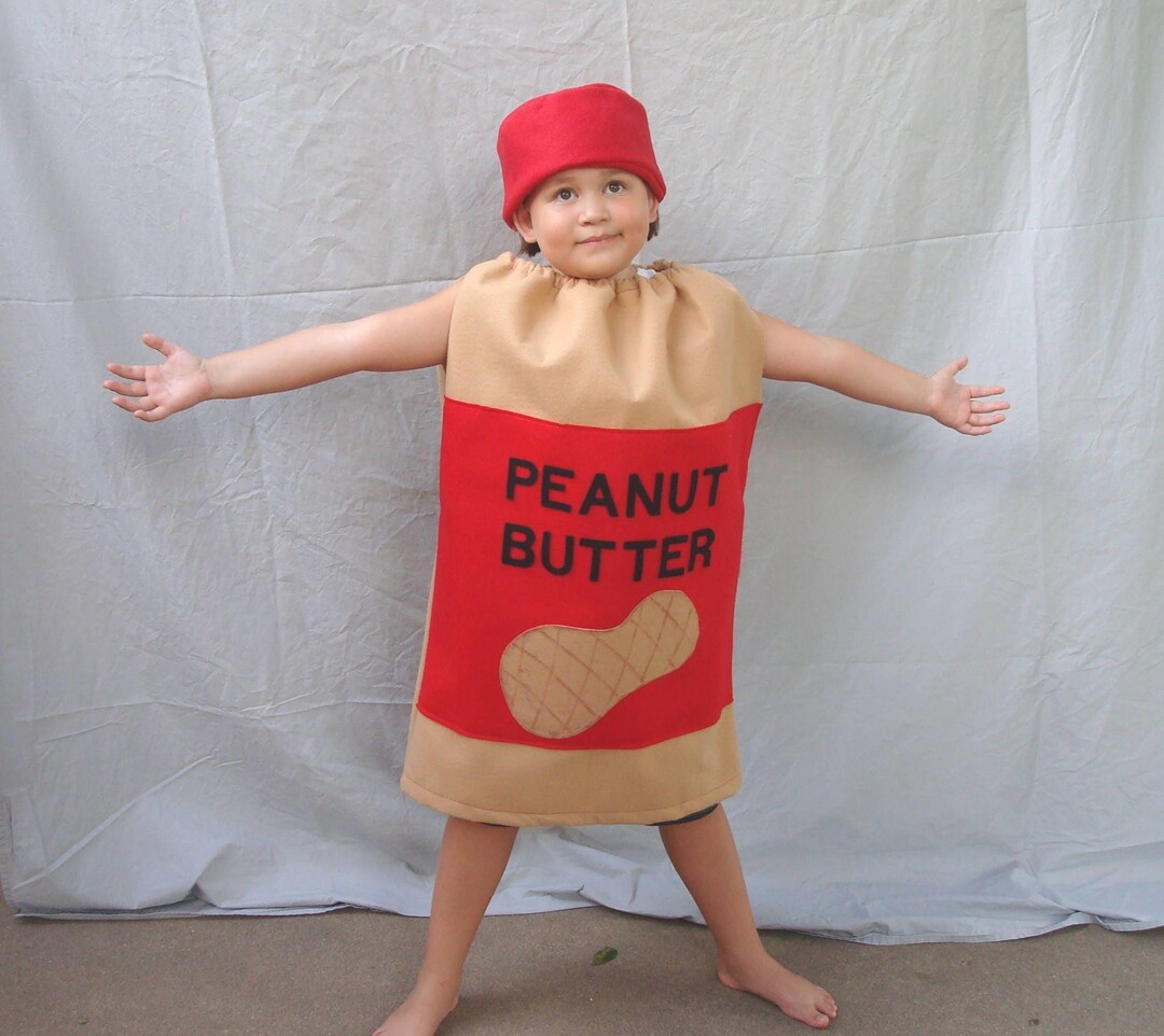 Ready to Ship... Kids 2T-4T... Peanut Butter Costume With Hat... Kids ...