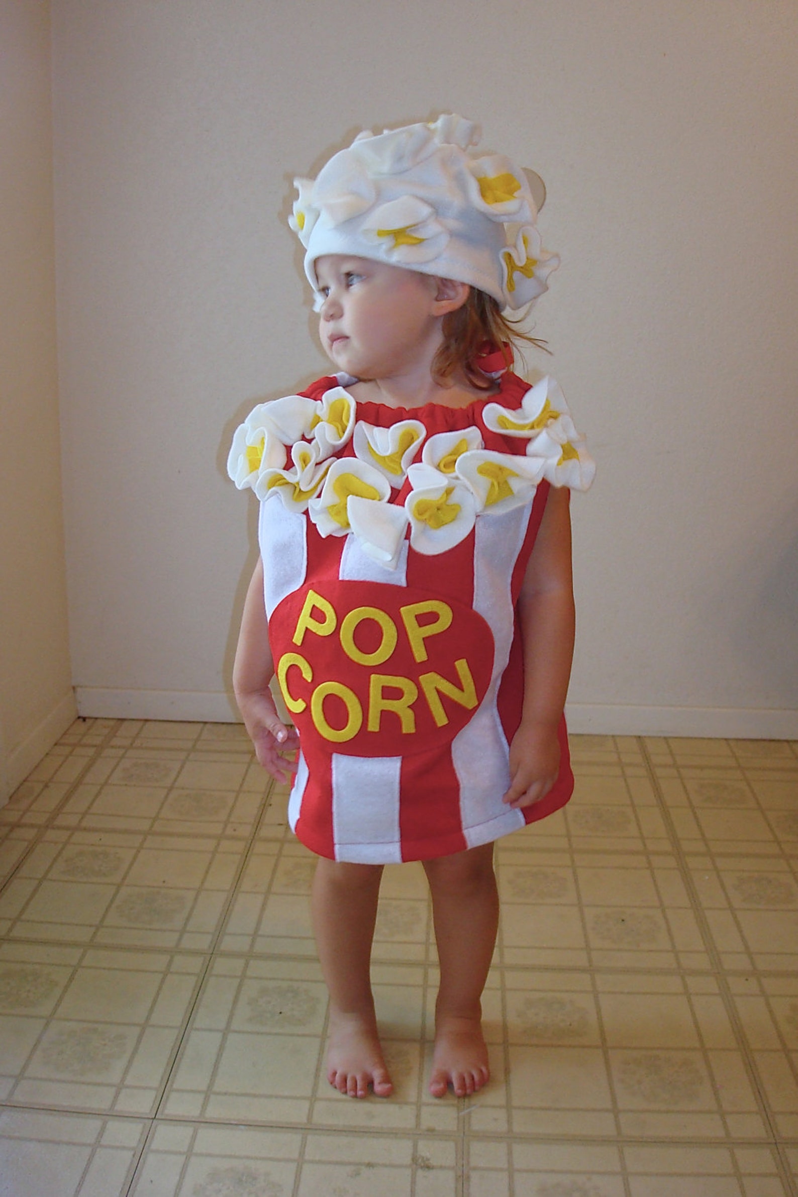 Kids Costume Popcorn Box Halloween Costume Photo Prop Toddler Etsy
