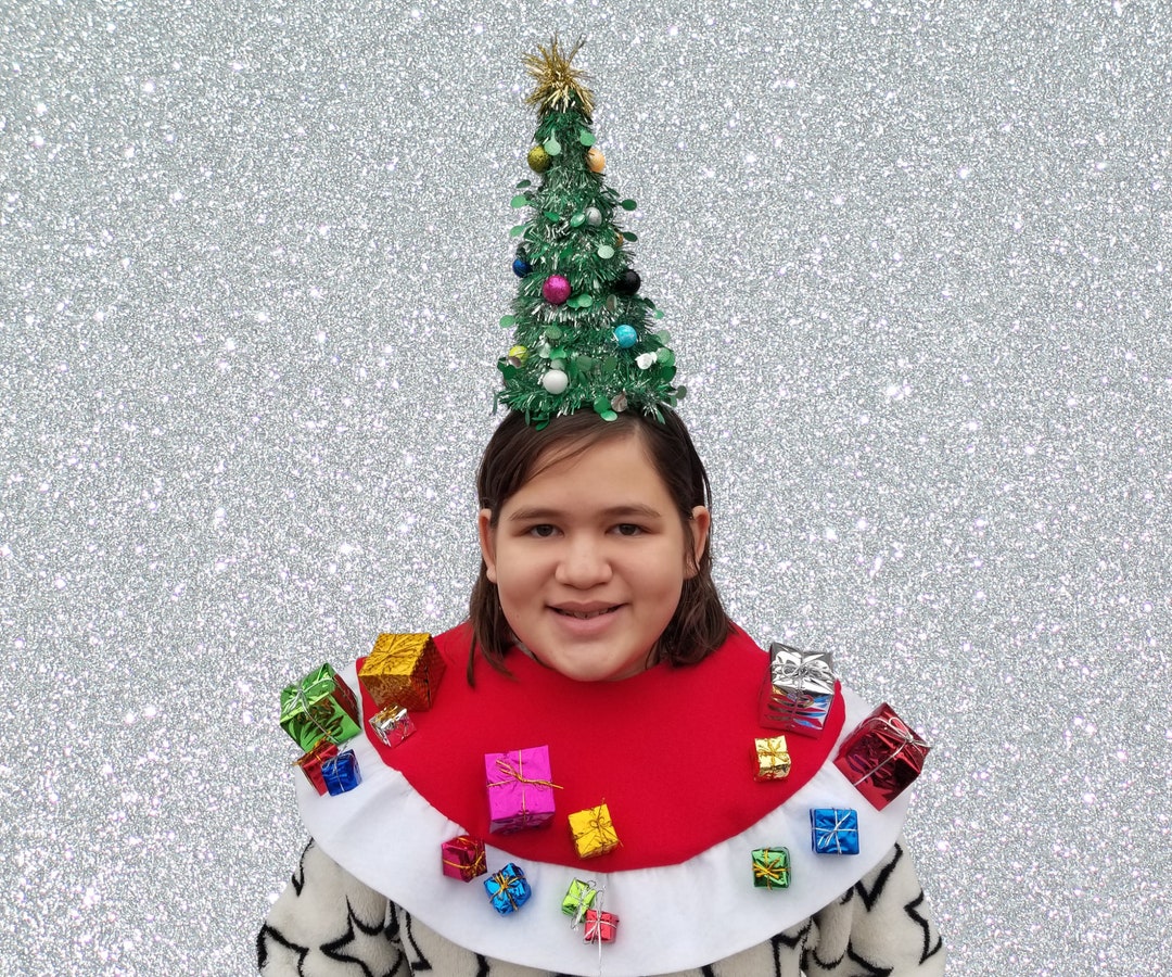 Ugly Christmas Headband and Cape Set for Ugly Christmas Party Costume ...