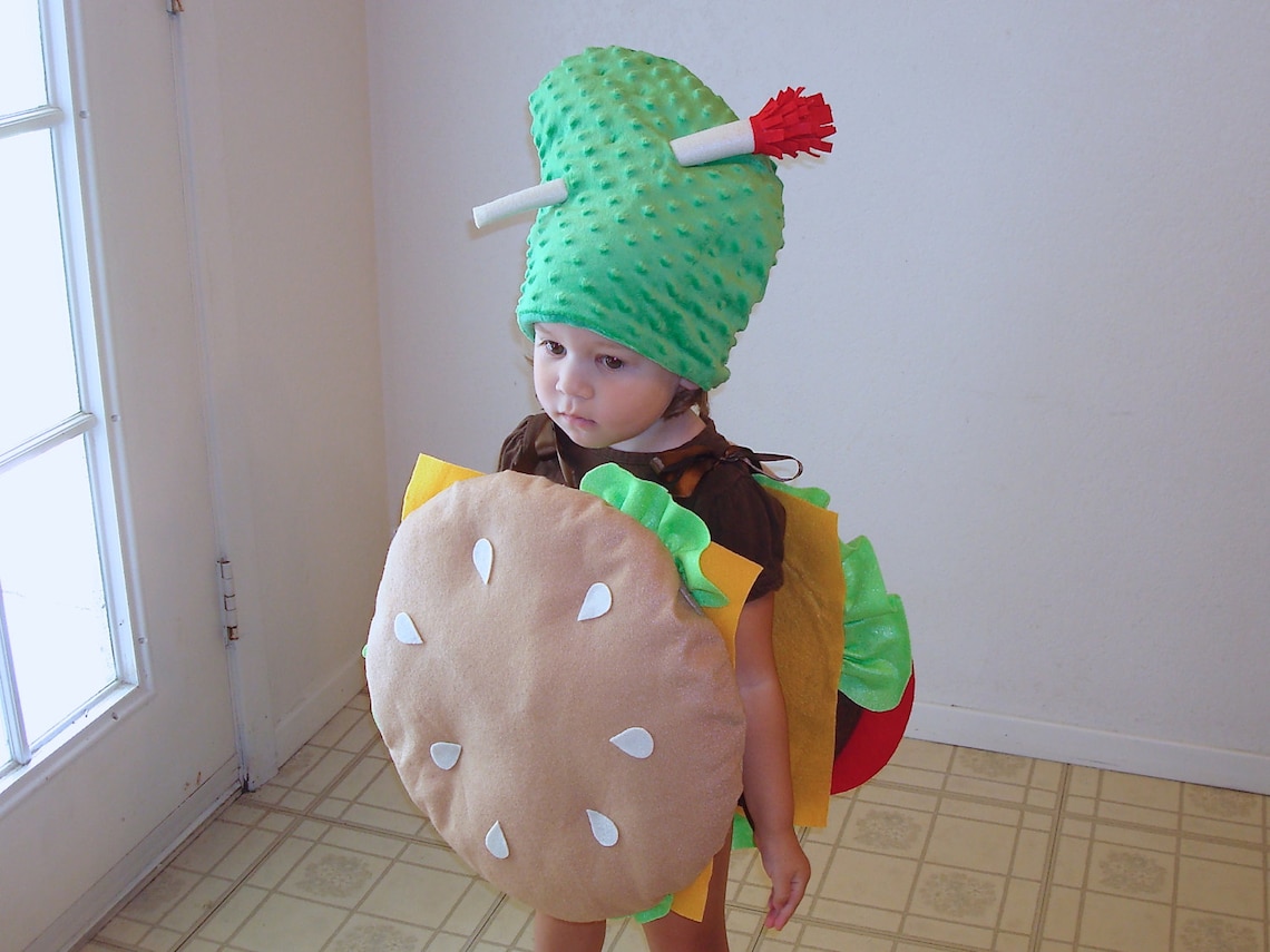 Baby Costume Cheeseburger Hamburger Halloween Costume Dress up - Etsy