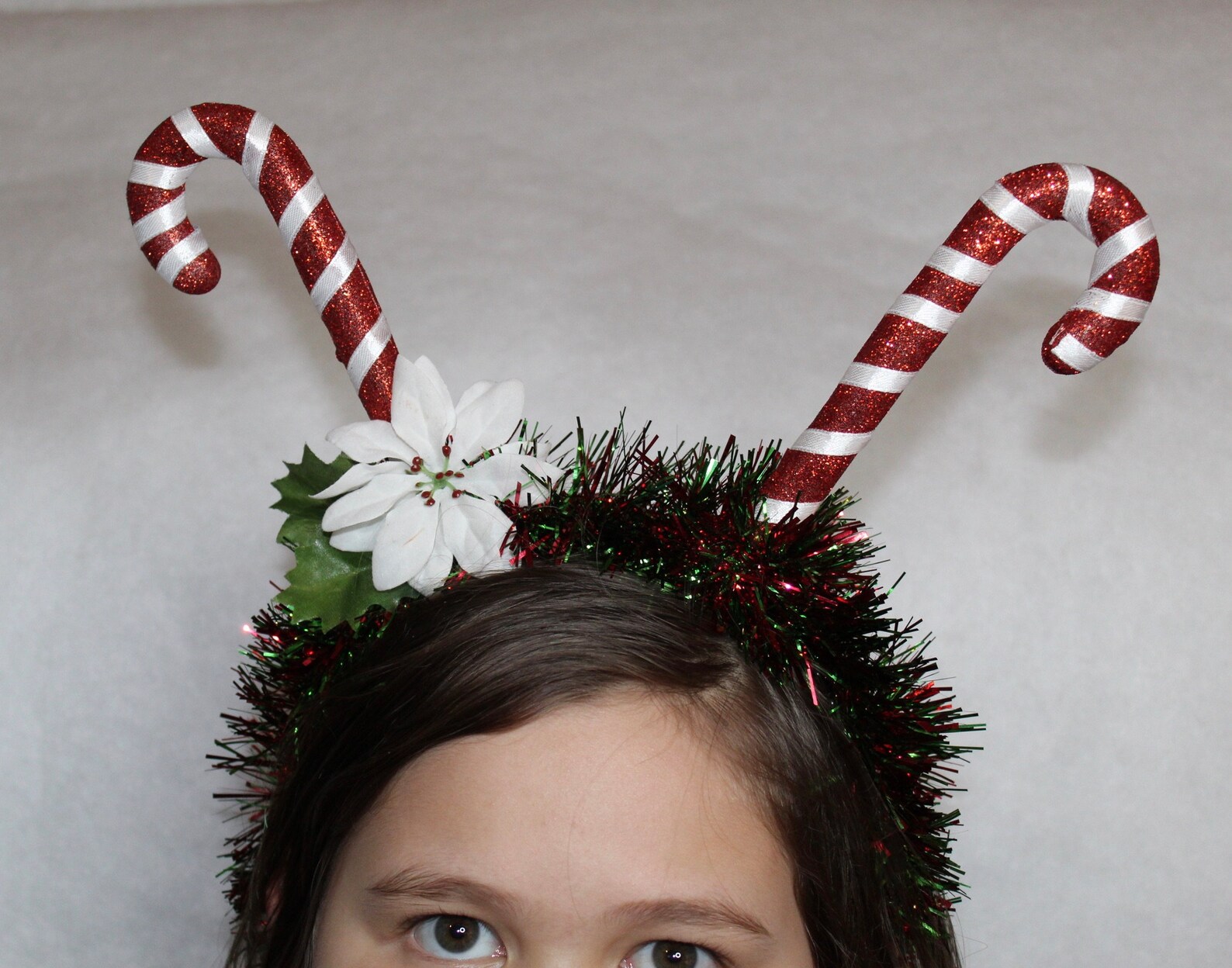Candy Cane Christmas Headband Ugly Xmas Headband Funny - Etsy