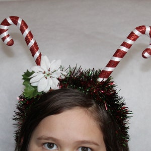 Candy Cane Christmas Headband Ugly Xmas Headband Funny Headwear Tacky ...
