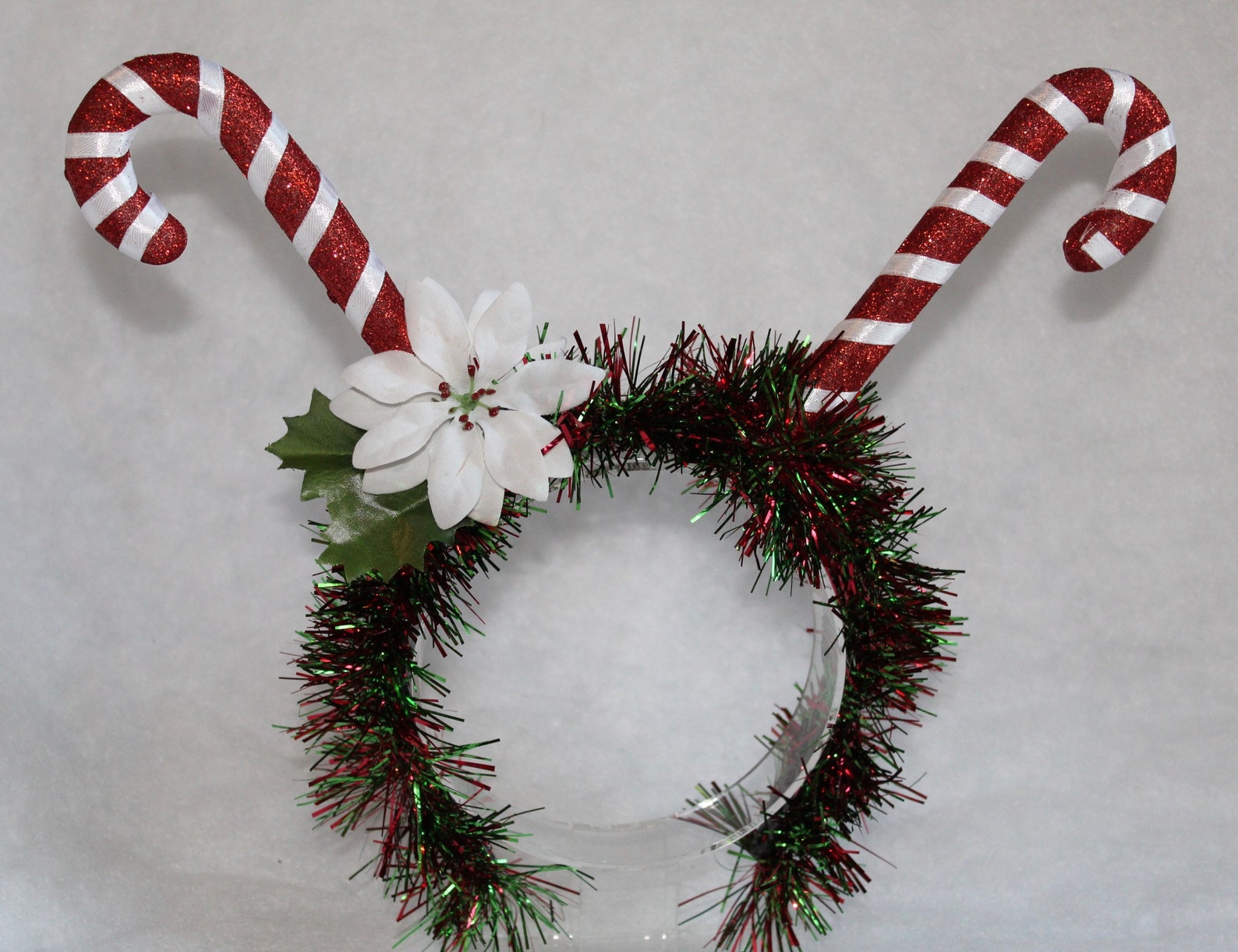 Candy Cane Christmas Headband Ugly Xmas Headband Funny | Etsy