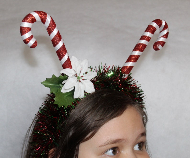 Candy Cane Christmas Headband Ugly Xmas Headband Funny - Etsy