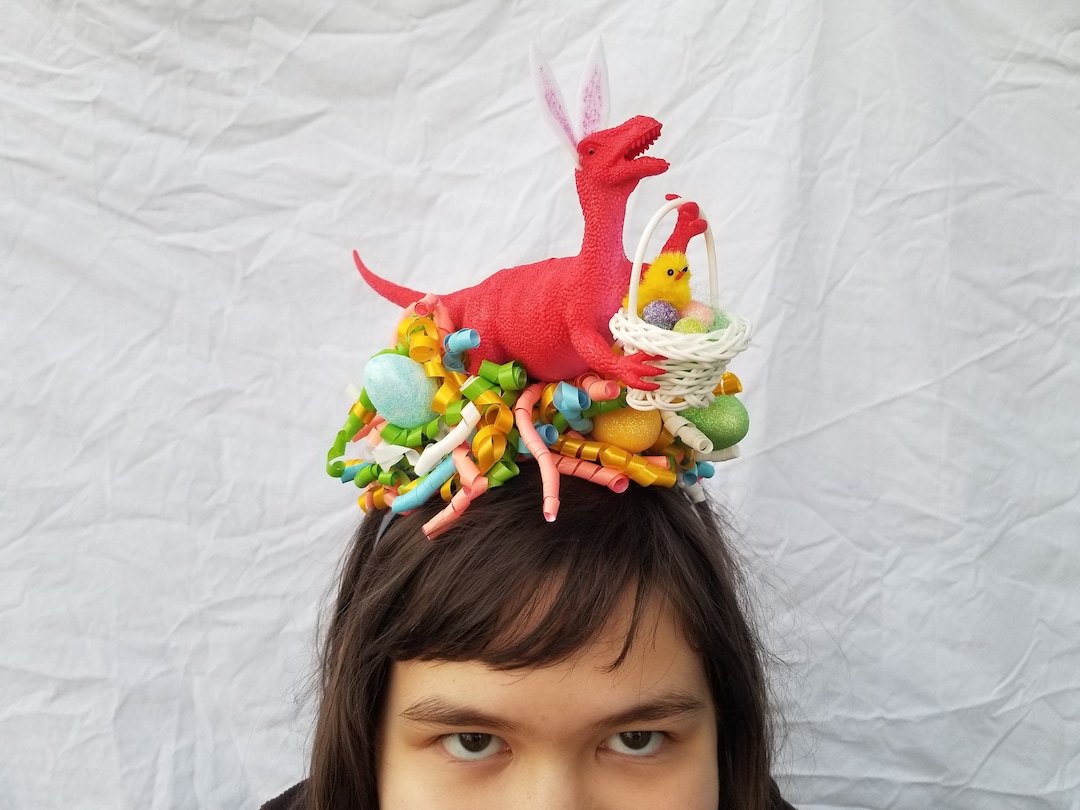 Easter Dinosaur Headband Dinosaur Easter Egg Hunt Easter Basket Spring ...