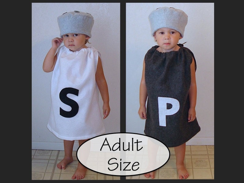 Adult Couple Costumes Salt And Pepper Halloween Costume Purim Etsy