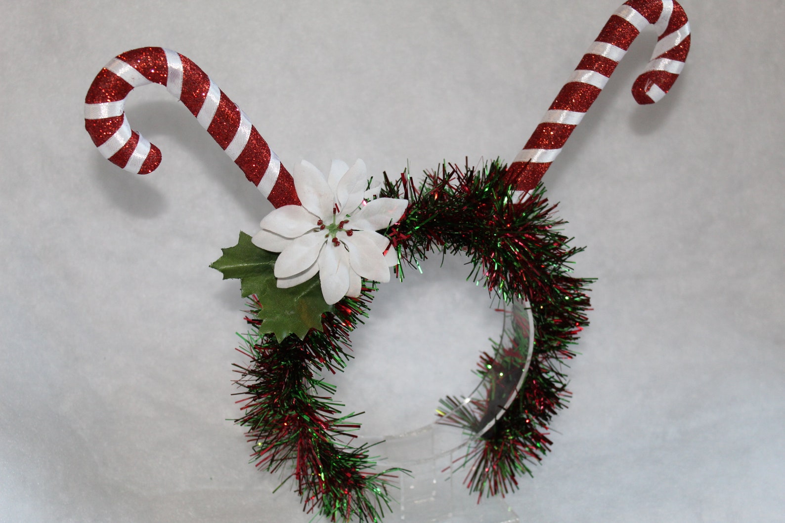 Candy Cane Christmas Headband Ugly Xmas Headband Funny | Etsy
