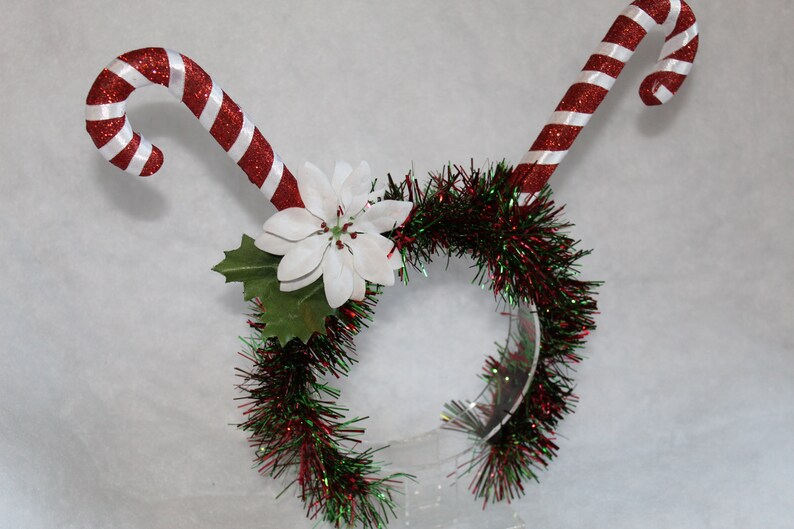 Candy Cane Christmas Headband Ugly Xmas Headband Funny | Etsy