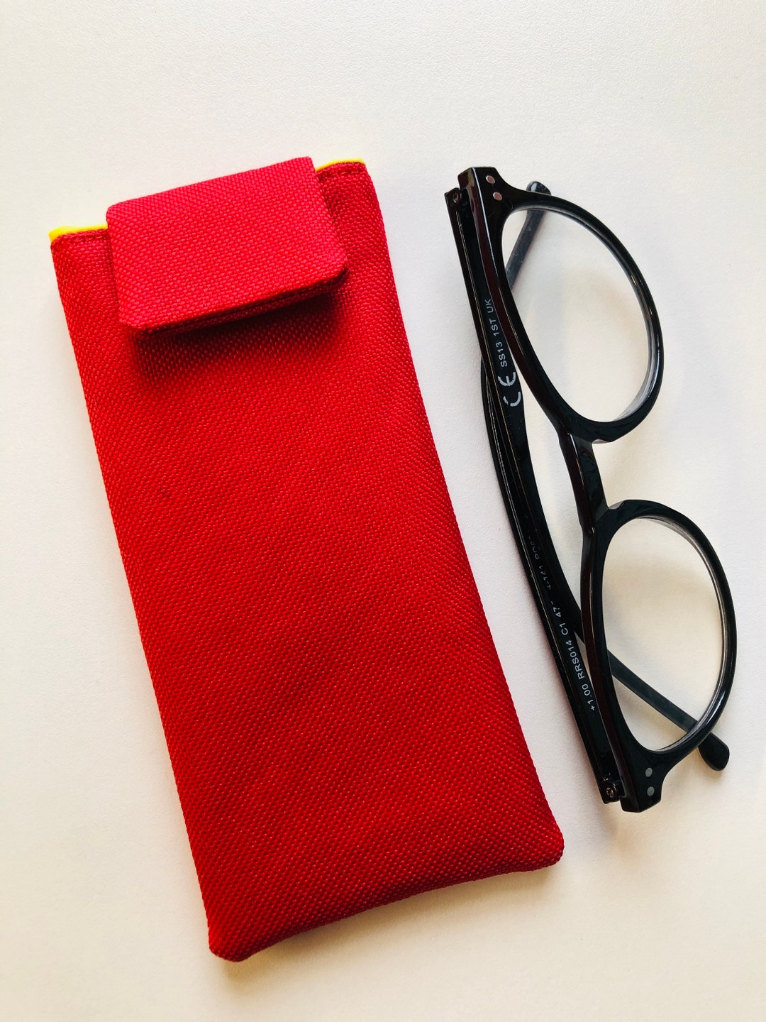 Glasses Case, Red Glasses Case, Red Reading Glasses Case, Bright ...