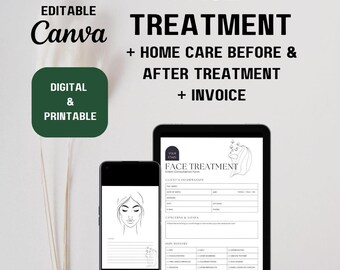 Facial Consultation Form, Client Intake Form,beauty Salon Printable ...