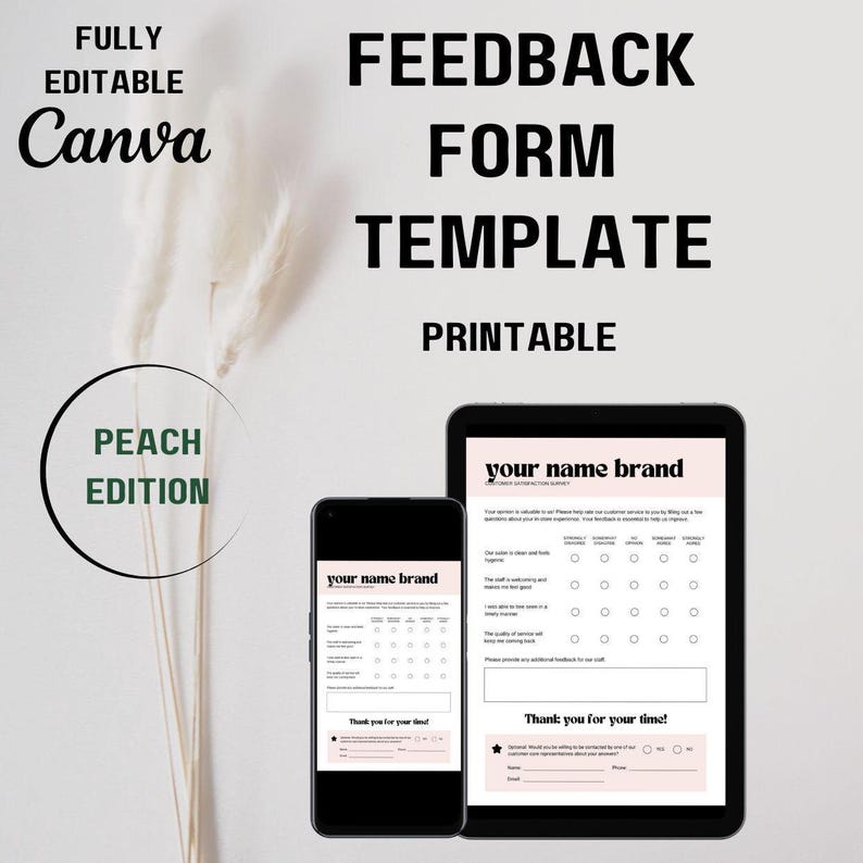 Client Feedback Form Template|esthetician CANVA Template|client Survey ...