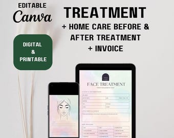 Facial Consultation Form, Client Intake Form,beauty Salon Printable ...