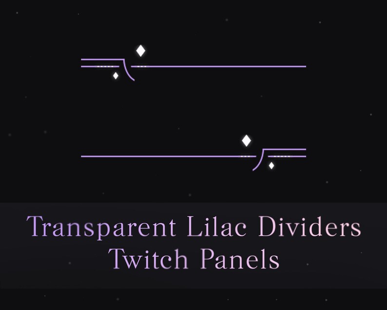 FREE Simplistic Twitch Panel Diamond Lilac Purple Divider - Etsy