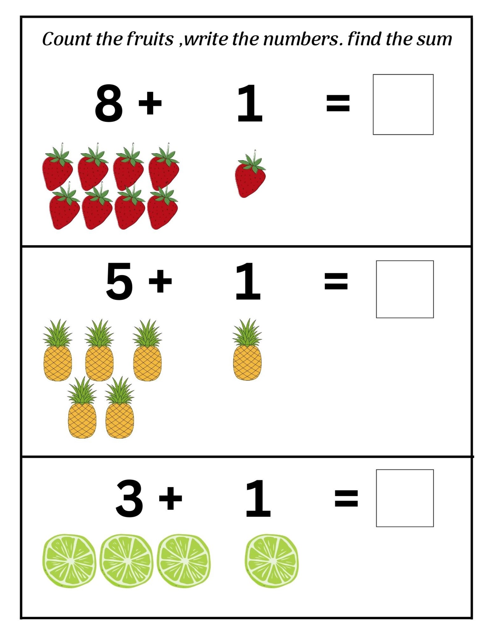 52 Printable Addition Math Worksheet for Kids - Etsy